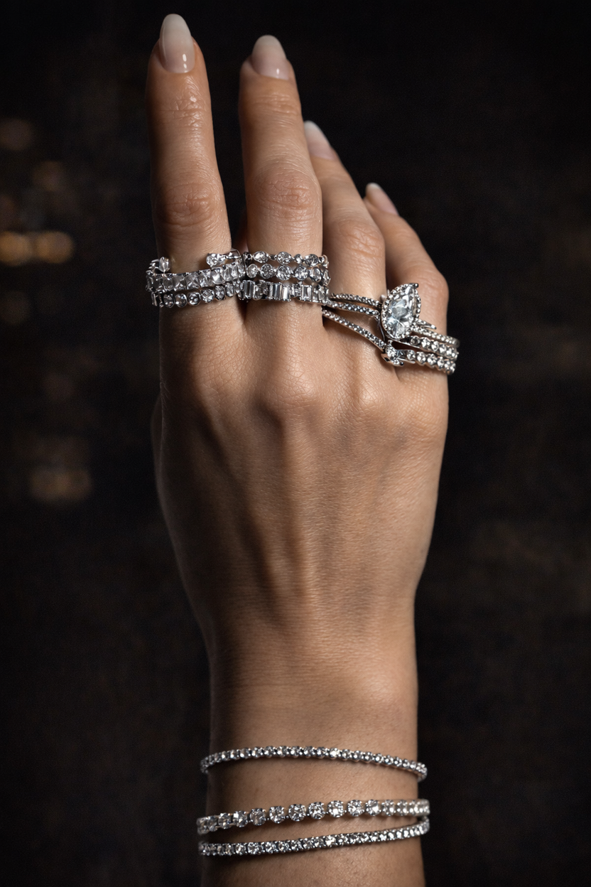 Two Pearls | Demi Fine Jewelry | Simulated Diamond | Engagement Rings ...